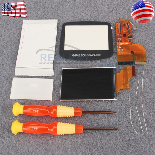 For Gameboy Game Boy Advance GBA IPS v2 Backlight LCD Backlit Mod AGS ...