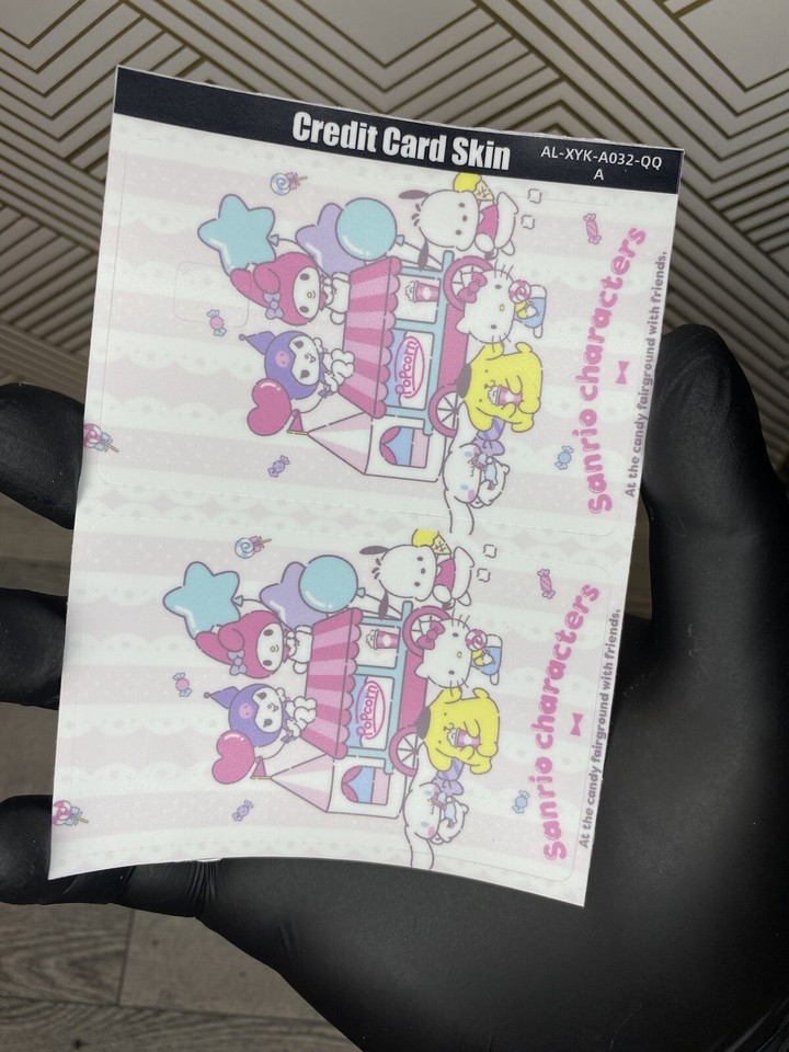 Sanrio Hello Kitty & Friends Credit Card Smart Sticker Skin Small Chip ...