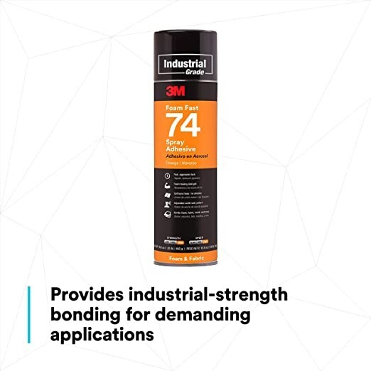 3M Foam Fast 74 Spray Adhesive, Orange, Net Wt 16.9 oz | eBay