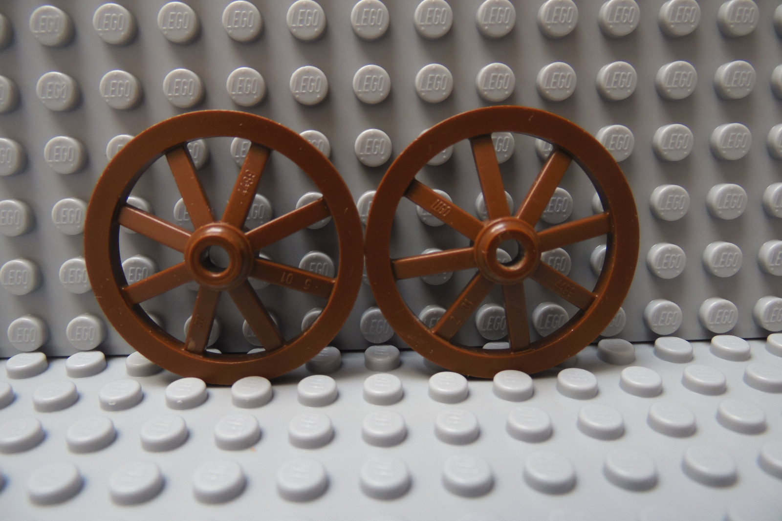 LEGO Pair Large Brown Wagon Wheel 33mm | eBay