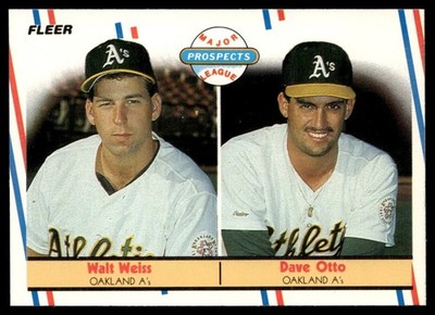 1988 Fleer Walt Weiss/Dave Otto Rookie Oakland Athletics #652 | eBay