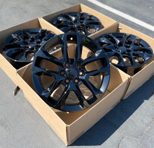 18" Chevrolet Traverse Gloss Black Wheels Factory OEM Chevy Rims 2018 ...