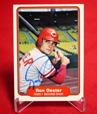 Ron Oester On Card Auto Autograph Fleer 1982 Baseball Card #79 | eBay