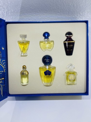 Guerlain Paris Miniature Collection 6 Piece Glass Perfume Bottles New ...