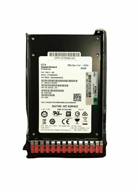 HPE 480GB, Internal, 2.5 inch (875587-B21) Internal SSD for sale online ...