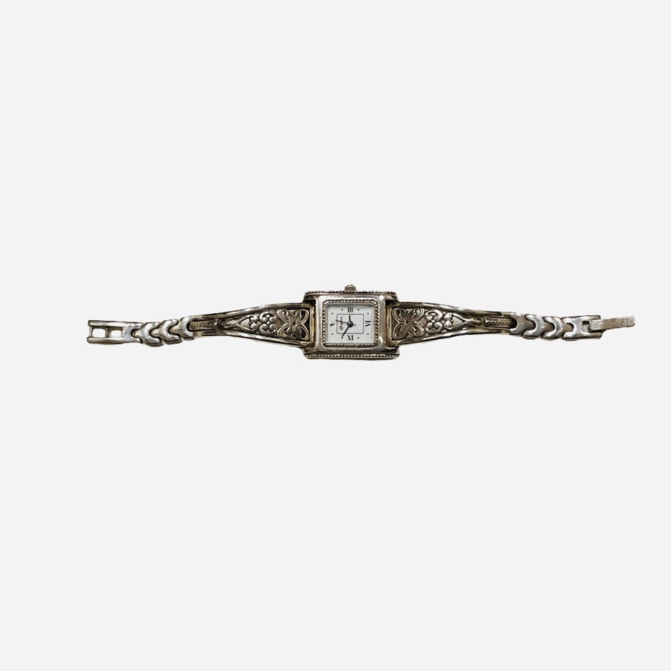 Brighton Hamilton Watch Silver Plated Butterfly Filigree Bracelet ...