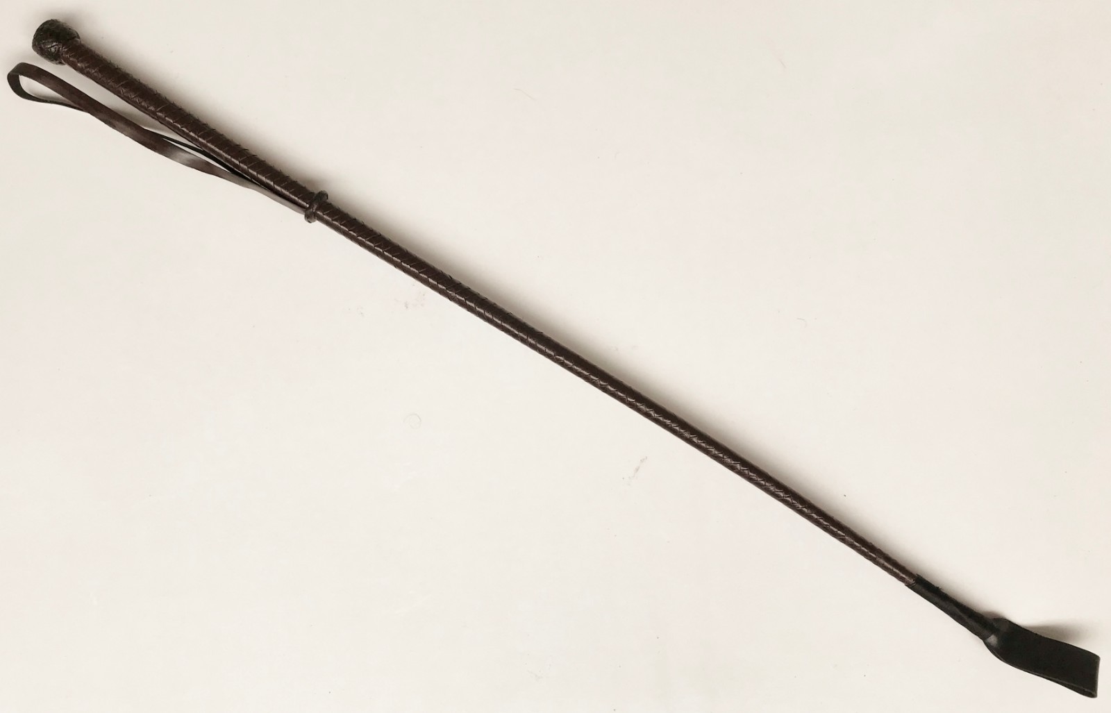 HORSE RIDING CROP IN BRAIDED GENUINE REAL LEATHER | eBay