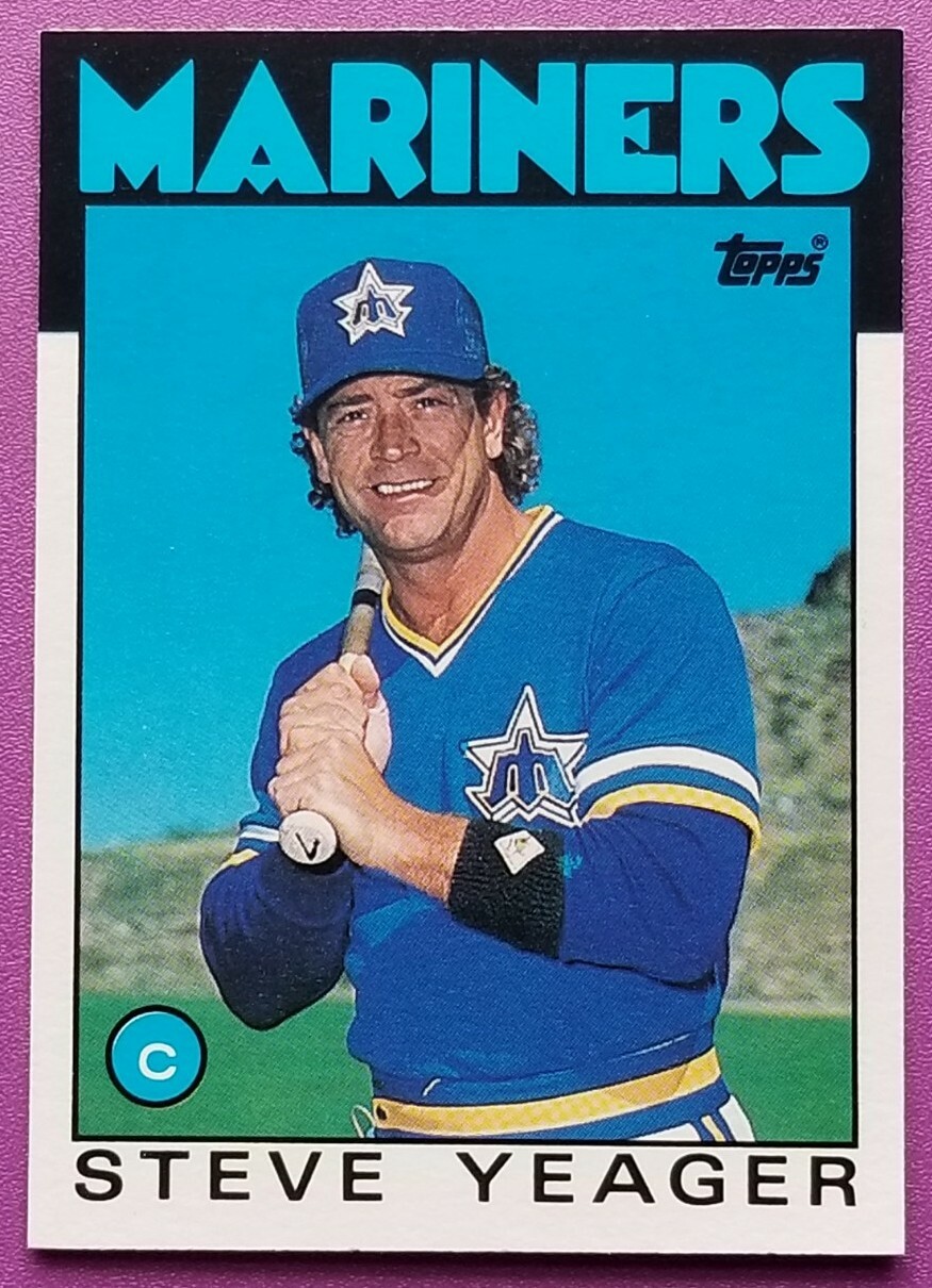 1986 Topps Traded Baseball Mariners Steve Yeager Card # 130T | eBay