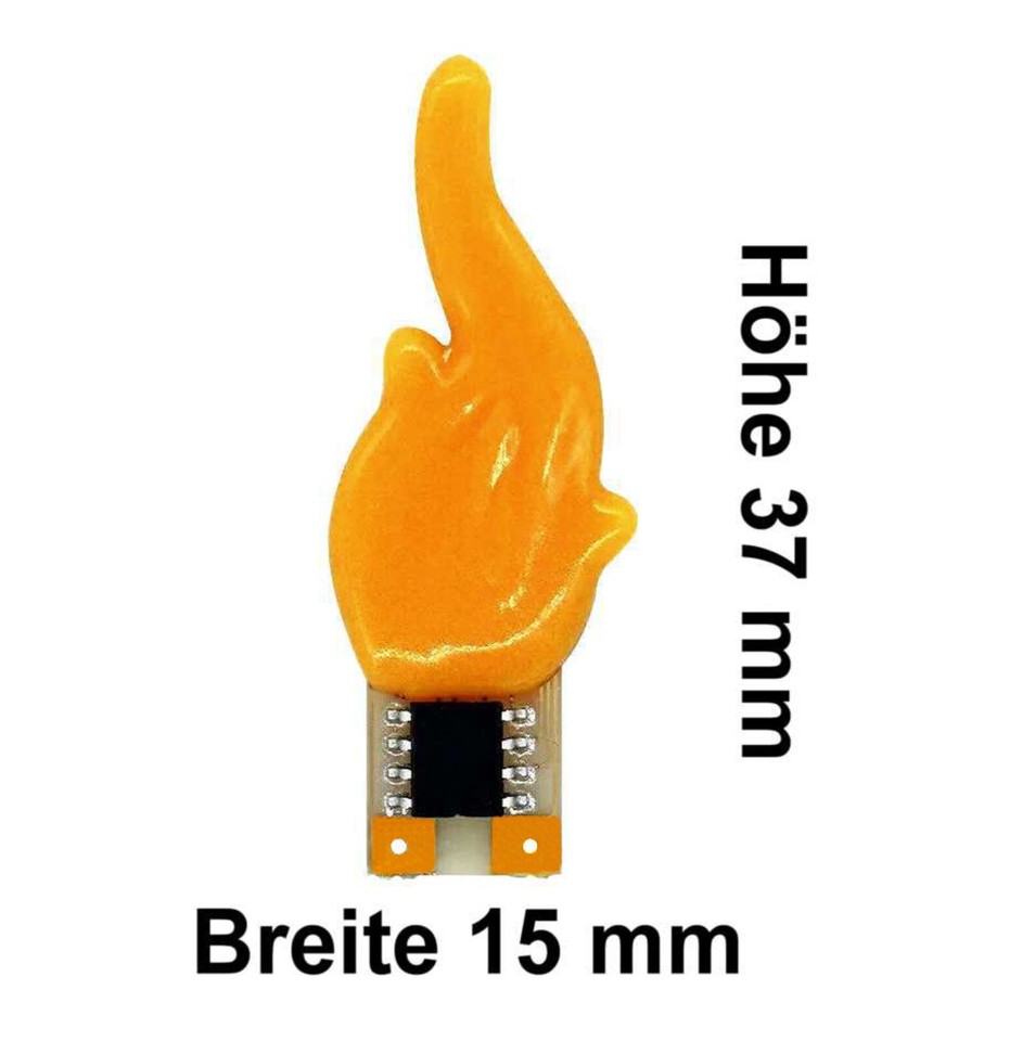 Flacker LED Flackerlicht Flammenimitation Brandflackern Feuer H0, TT, 0 ...