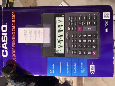Casio HR-170RC Printing Calculator - Black | eBay