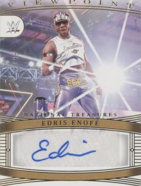 2024 Panini National Treasures WWE - ViewPoint Signatures Edris Enofe # ...