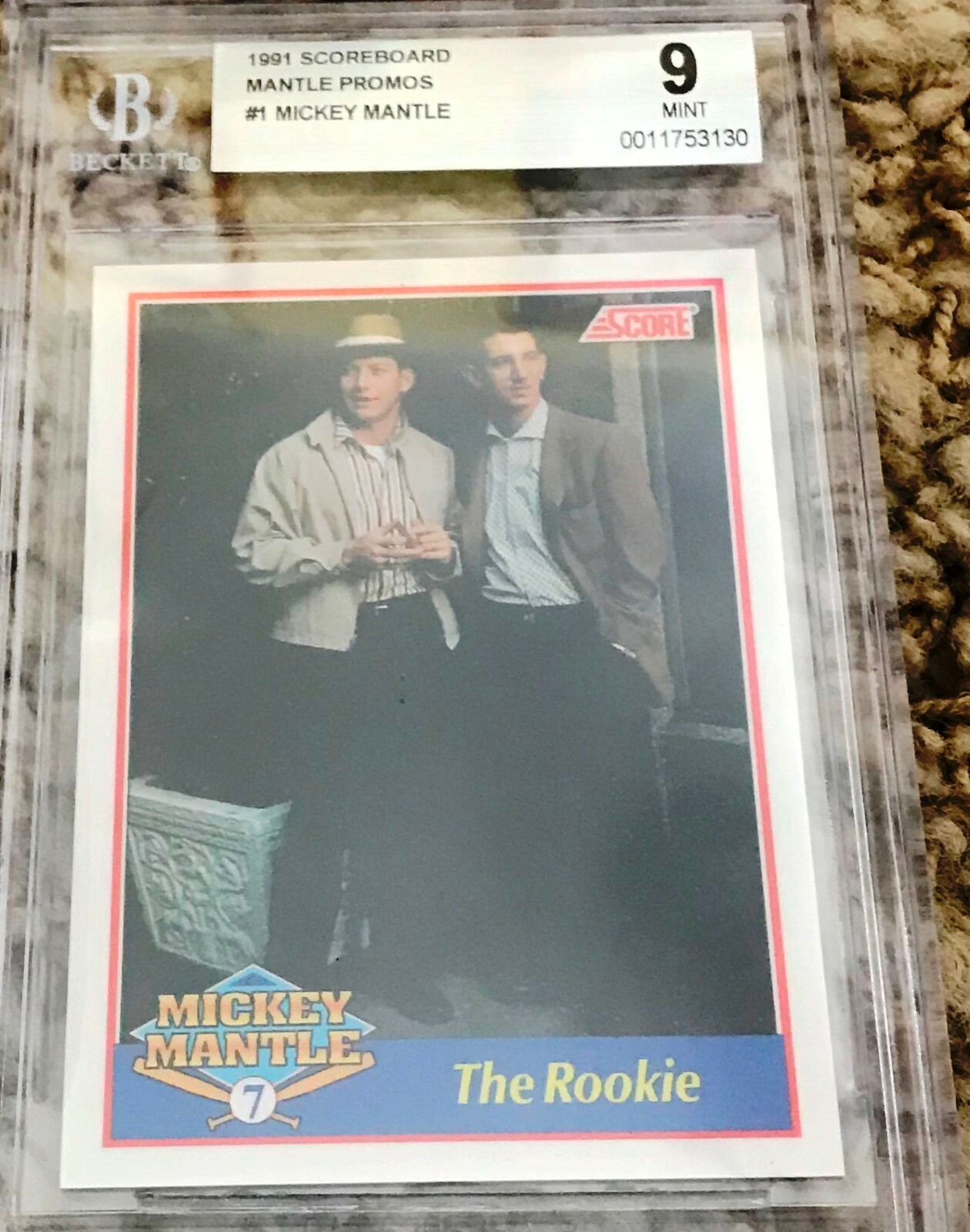 1991 Score Mickey Mantle Complete BGS Graded 7 Card Yankees Set NonAuto ...