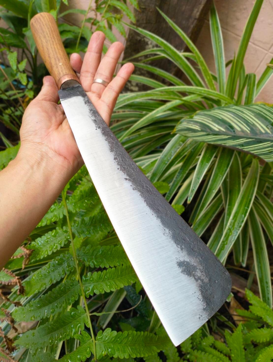 Handmade Cutting Parang Machete knife 10.9” forged blade, Rosewood ...