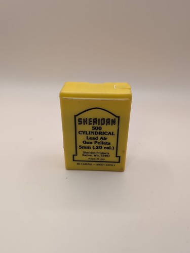 Vintage Sheridan 5mm/.20cal Air Gun Pellets 500 in Yellow Tombstone ...