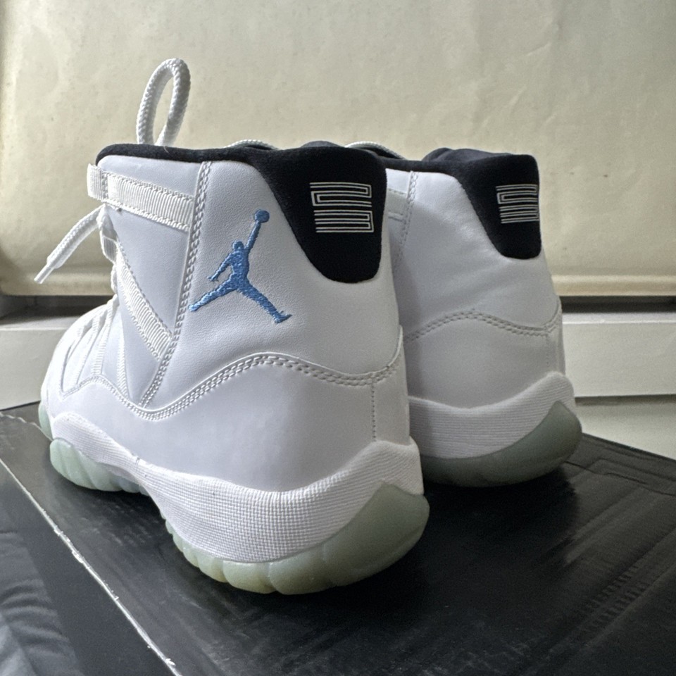Used Nike Air Jordan 11 XI UNC Retro Legend Blue SZ 10 MENS 2014 378037 ...