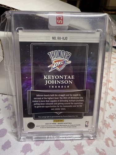 2023-24 Panini Origins KEYONTAE JOHNSON Rookie RC Autographs ON CARD ...
