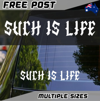 Such Is Life Sticker Decal Car Australia Ned Kelly Ute 4x4 Offroad ...