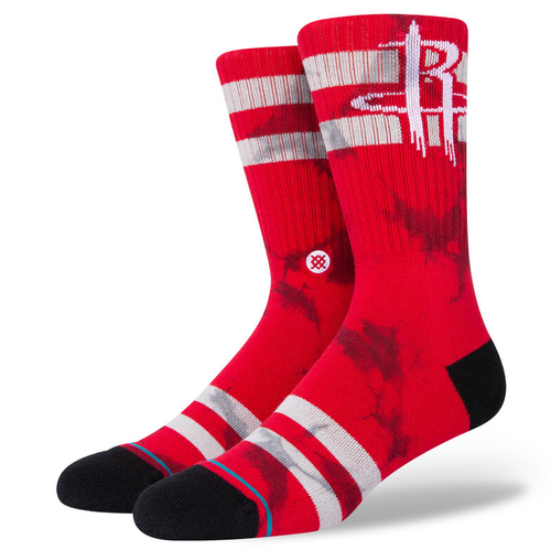 Stance NBA Houston Rockets Socks Large 9-13 Red Dyed Crew Durant ...