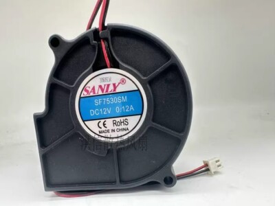 1 pcs SANLY fan SF7530SM DC12V 0.12A 7530 7cm 2wire | eBay