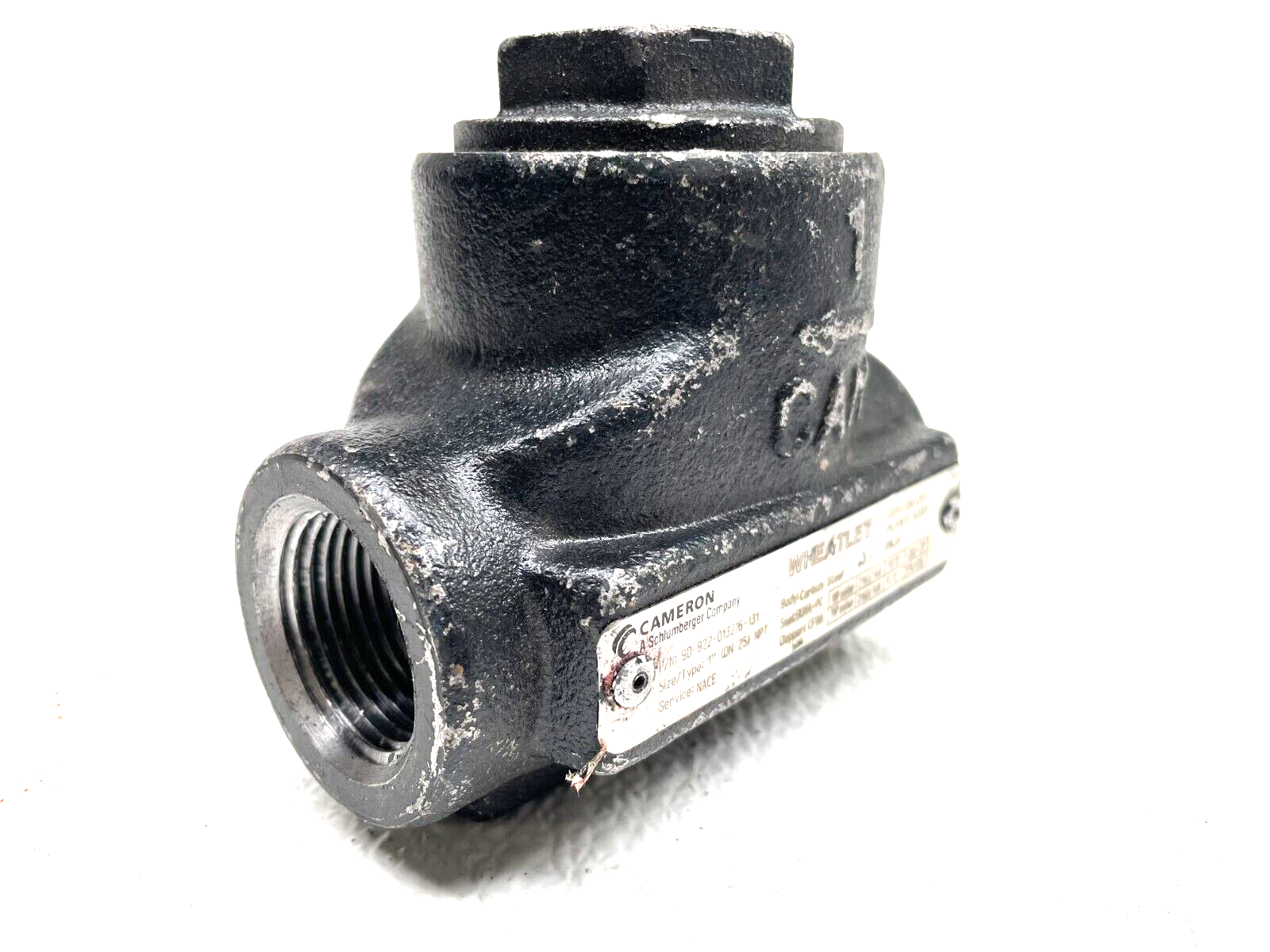 Cameron Wheatley Swing Check Valve 1" 2160 PSI WOG Carbon Steel Body ...