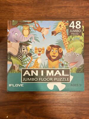 Jumbo Floor Puzzle for Kids Animal Jigsaw Large Puzzles 48 Piece Ages 3 ...