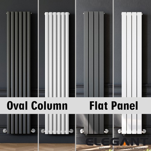 Vertical Radiator 1800 1600 Designer Flat Panel Oval Column Heating ...
