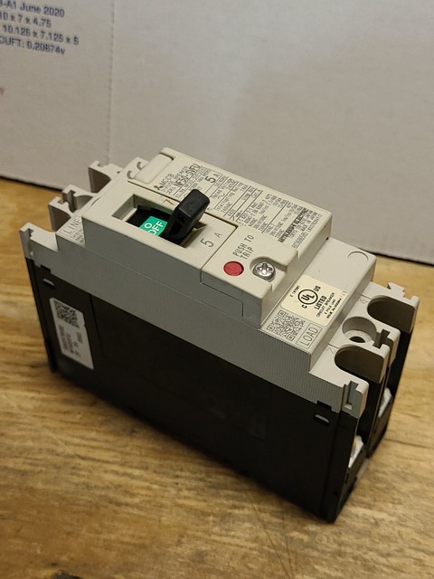 Mitsubishi NF50-SVFU No-Fuse Breaker 5A 2P 50/60 Hz NF50-SVFU205 for ...