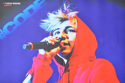LUKAS RIEGER - A3 Poster (42x28cm) - Merch Code Fan Sammlung Sänger ...
