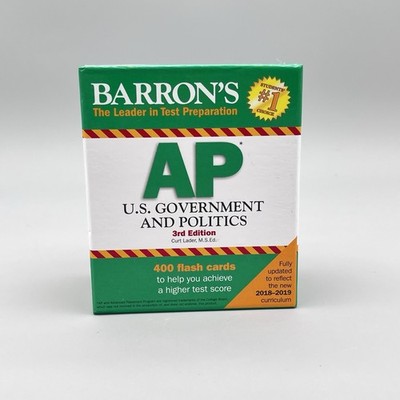 Barrons Test Preparation AP US Government & Politics 3rd Edition 400 ...