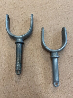 VINTAGE OAR LOCKS, Set of 2, Galvanized, Clean, Rust Free | eBay