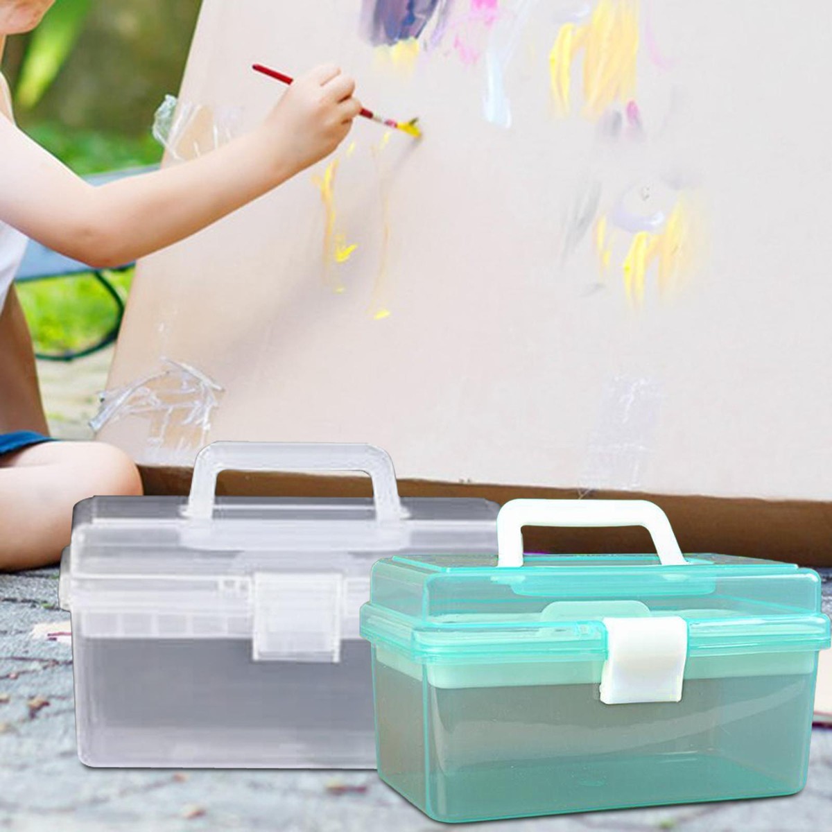 Arts And Crafts Storage Containers Clear Plastic A5 Storage Box