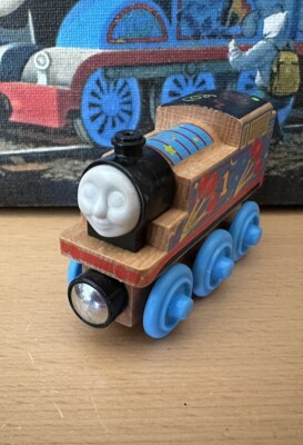 Fisher Price Wooden Thomas Train Factory Sample Birthday Thomas! | eBay