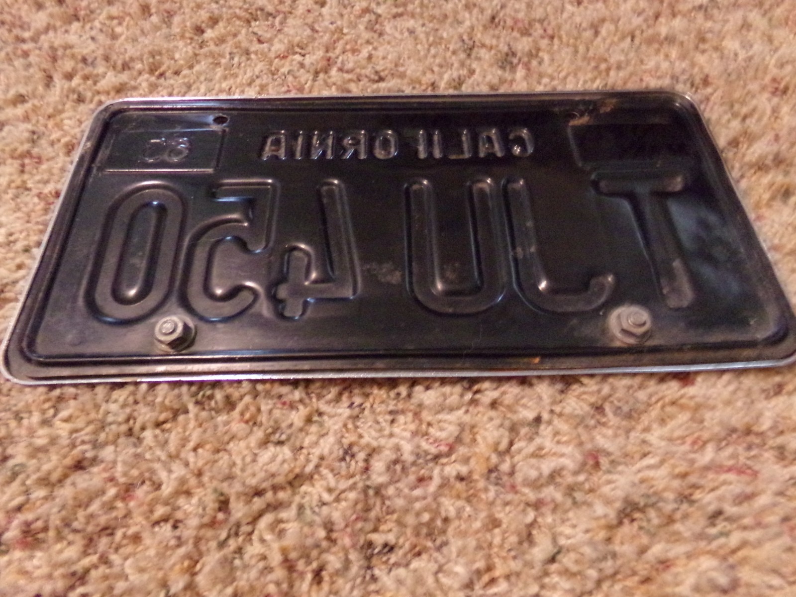 1963 CALIFORNIA BLACK/YELLOW LICENSE PLATE | eBay