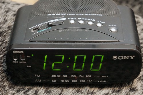 SONY ICF-C212 Dream Machine FM/AM LED Alarm Clock Radio Snooze w ...