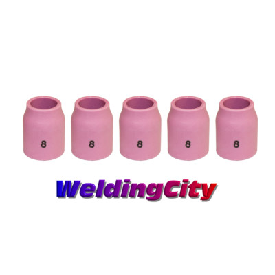 WeldingCity® 5-pk Ceramic Gas Lens Cup 53N61S #8 1/2" TIG Welding Torch ...