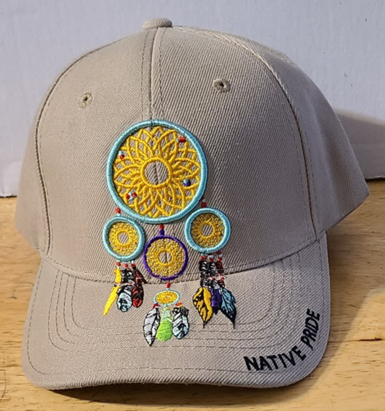INDIAN DREAMCATCHER NATIVE PRIDE FEATHER BASEBALL CAP HAT ( BEIGE ) | eBay