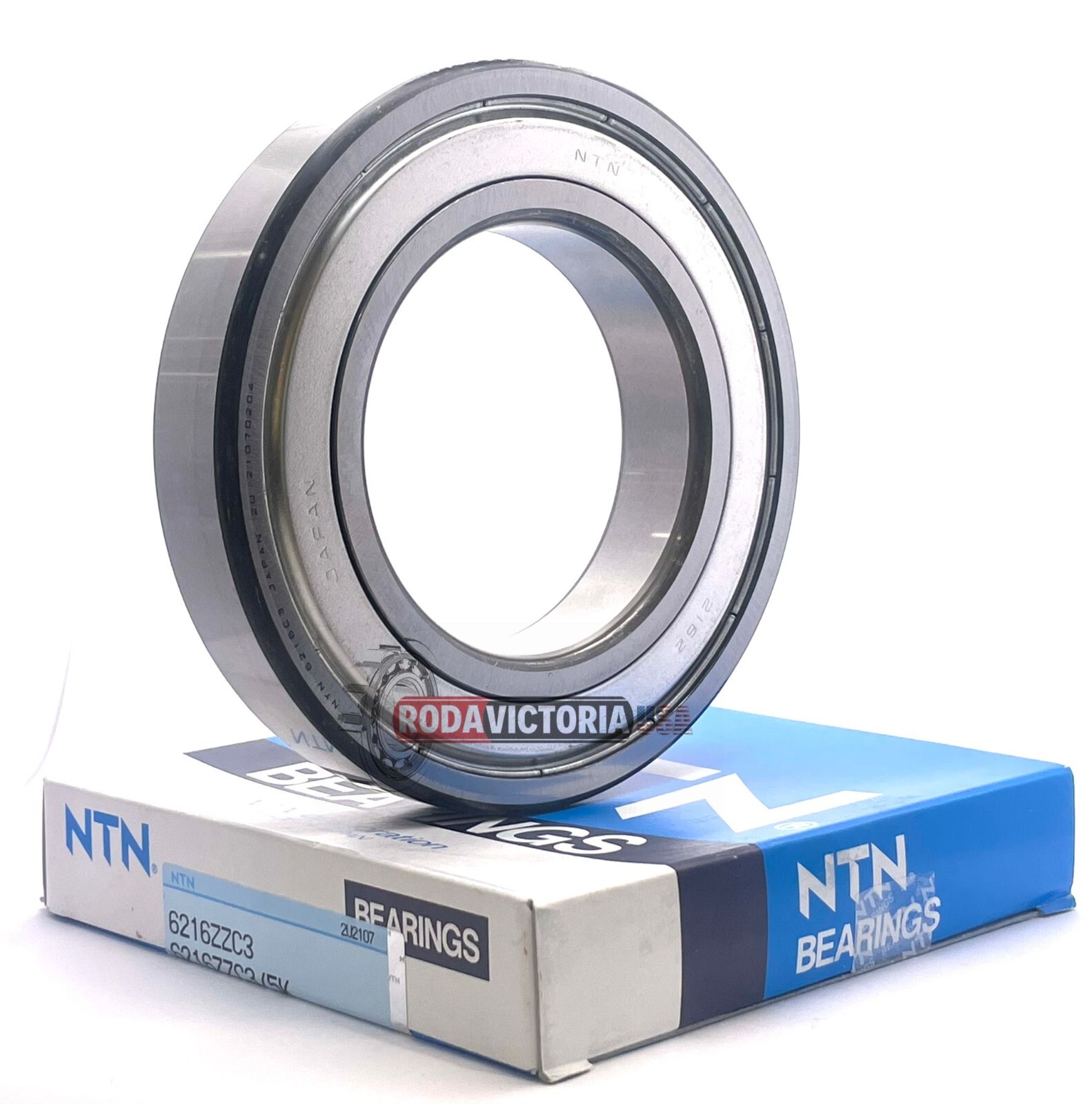 NTN 6216 ZZ C3/5K DEEP GROOVE BALL BEARING, METAL SHIELDED 80x140x26mm ...