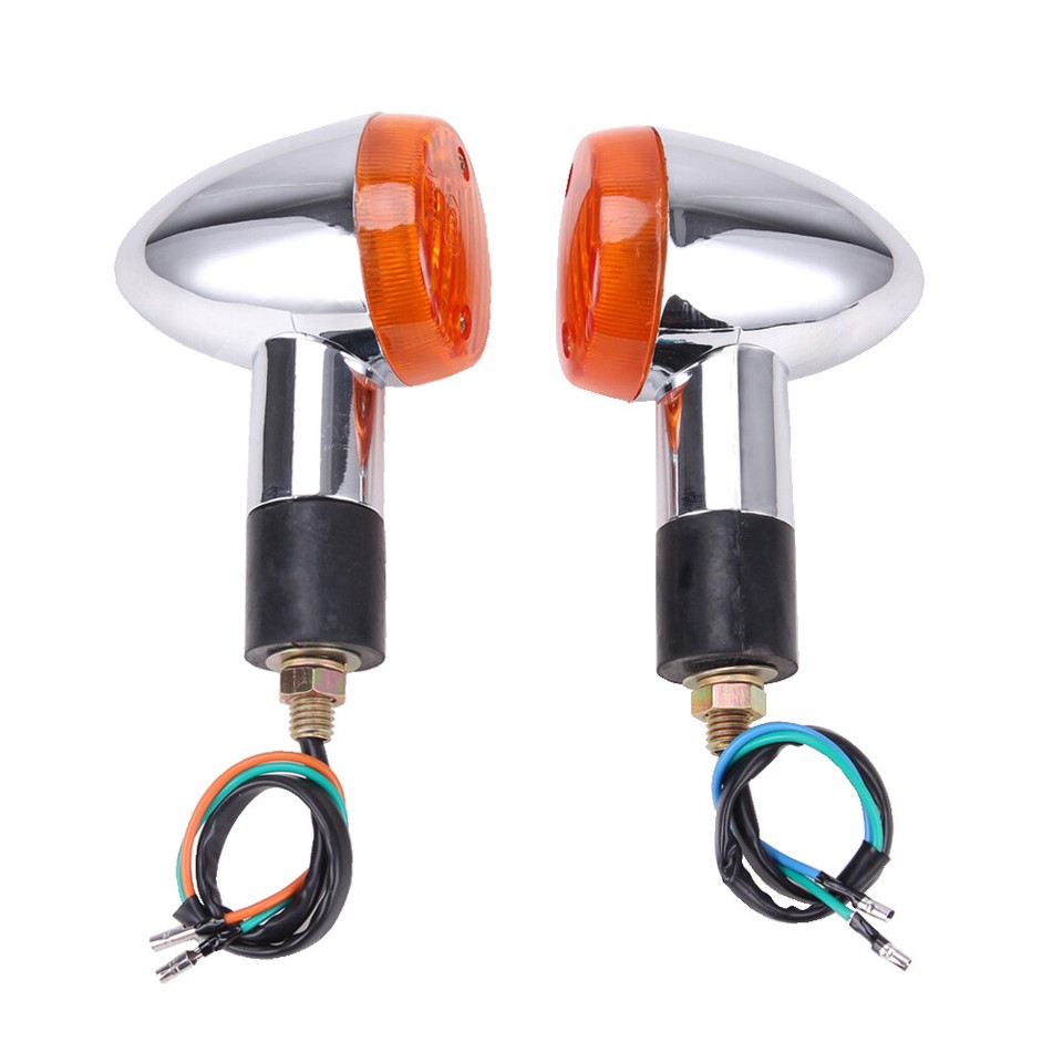 Chrome Motorcycle Turn Signals Lights For Honda Shadow Spirit Aero Ace ...