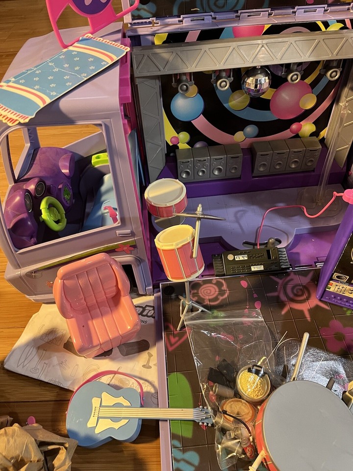 SUPERB Barbie Vintage 2001 BABRIE Jam-N Glam-Tour Bus Playset With ...