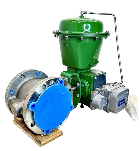 Fisher 6” V150 V-Ball Control Valve in 317SS, Type 2052 Size 2 Actuator ...