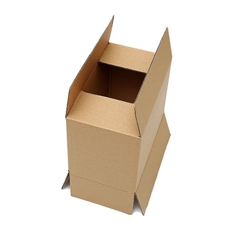 Yellow Corrugated Paper Boxes 100 Pack 6x4x4 inch Durable Shipping ...