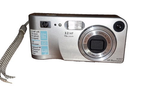 Vintage HP Photosmart M307 3.2MP Digital Camera, with 3x Optical Zoom ...
