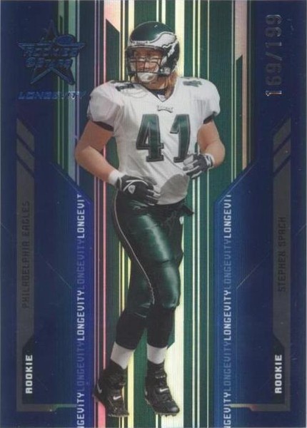 2005 Leaf Rookies & Stars Longevity - Sapphire #195 Stephen Spach /199 ...