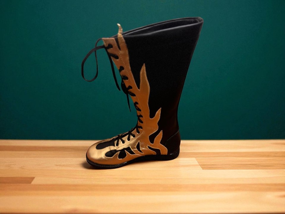 Handmade Wrestling Long Boots, Leather Wrestling Gear, Men Pro ...