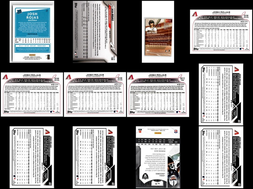 Josh Rojas (12) Card Lot - BRING HOME SOMETHING TRULY REMARKABLE! | eBay