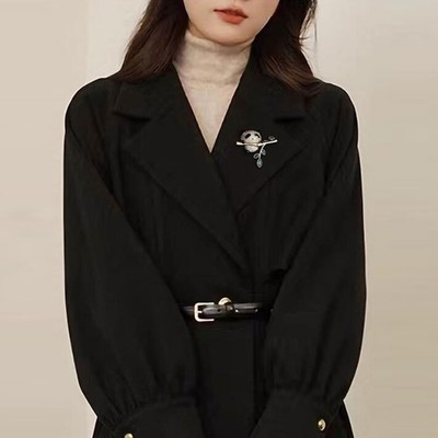 Süße Bambusblatt Panda Brosche Mini Tier Revers Pins Kleidungszubehör ...