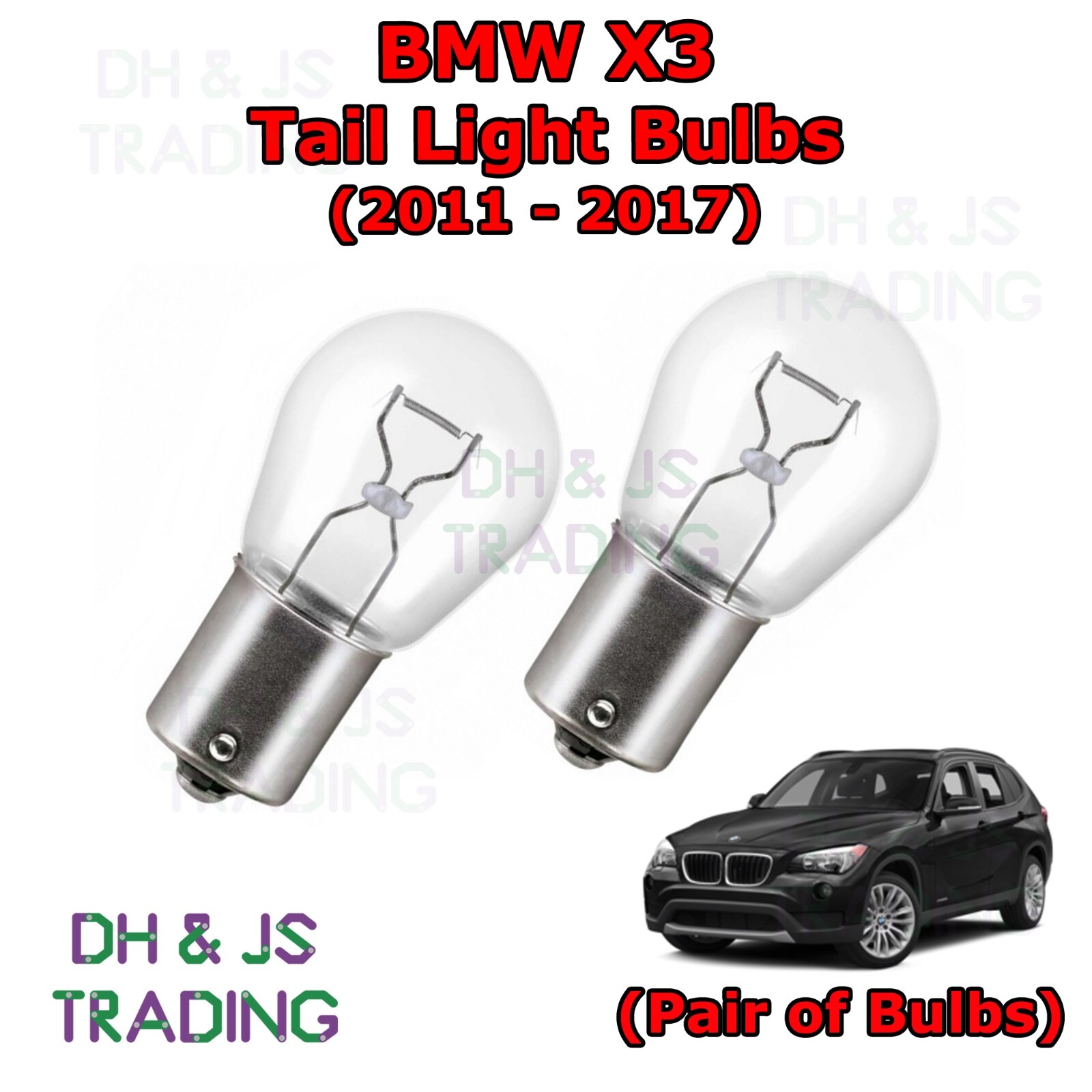 (11-17) For BMW X3 Tail Light Bulbs / Rear Brake Lights Bulb 382 12v ...