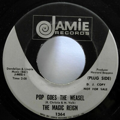 The MAGIC REIGN 45 Mirrors / Pop Goes the Weasel JAMIE Promo Rock VG+ ...