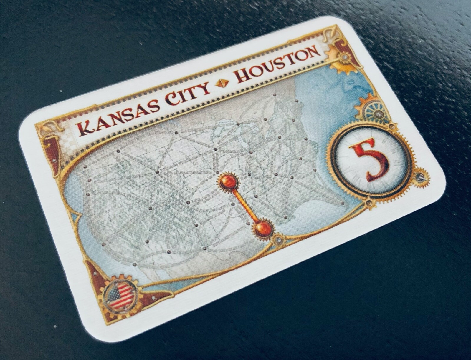 Ticket To Ride | Kansas City - Houston Destination Ticket Card | Game ...