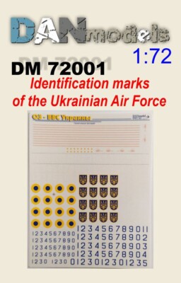 DANmodels DM 72001 - Decals - Identification marks the Ukrainian Air ...
